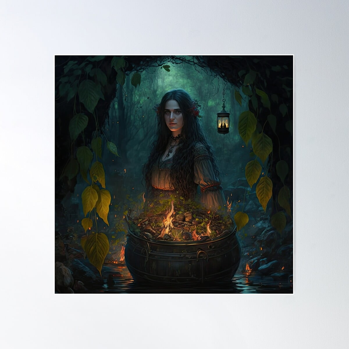 Fire Burn And Cauldron Bubble #4 Poster Wall Art, Modern Wall Decor For ...