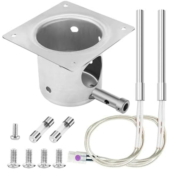 Fire Burn Pot and 2 Hot Rod Ignitor Kit, Heavy Duty Fire Pot and Hot ...