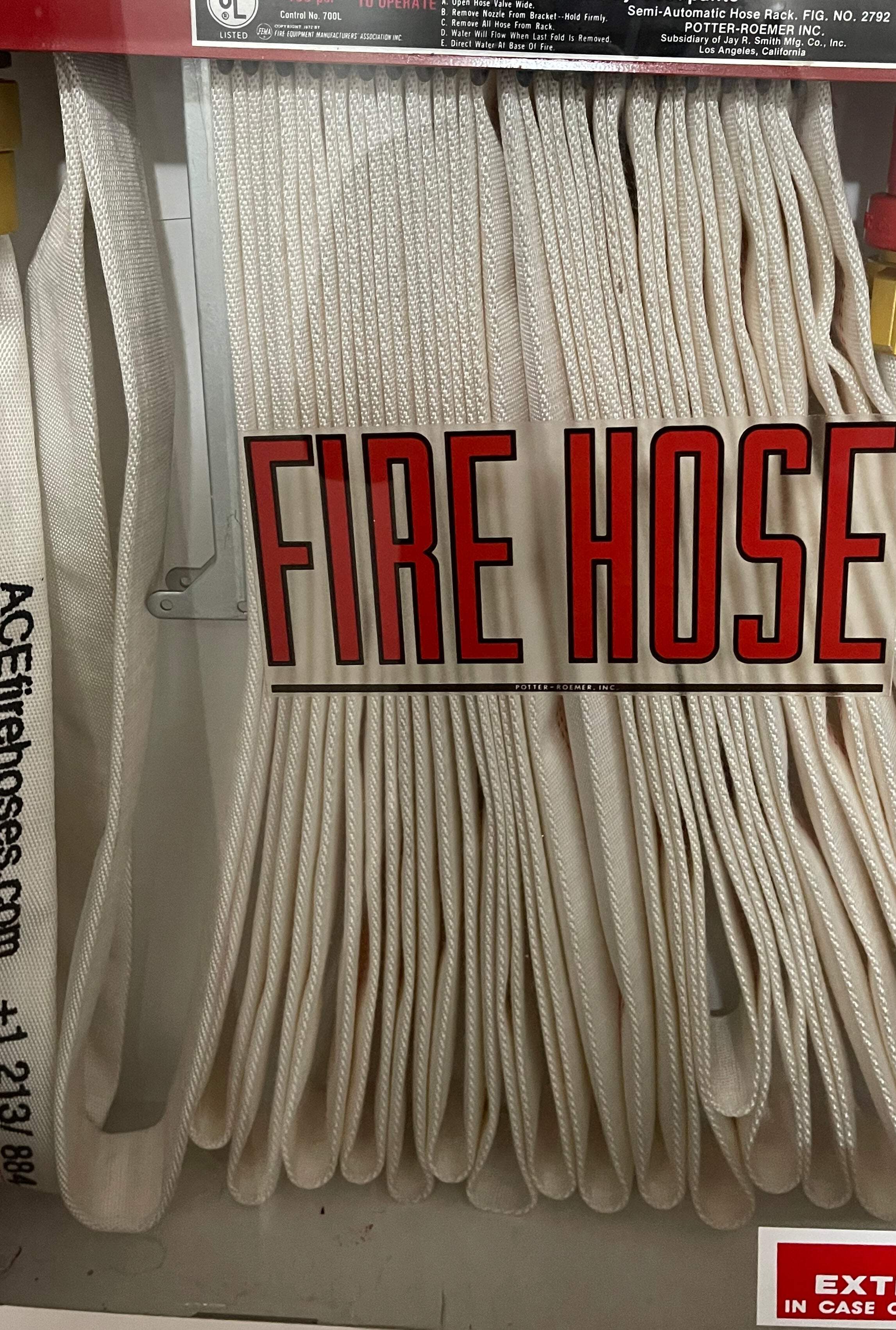 Fire Cabinet Hose 75’ x 1.5” (2 pack), Folded, NH Aluminum Couplings ...