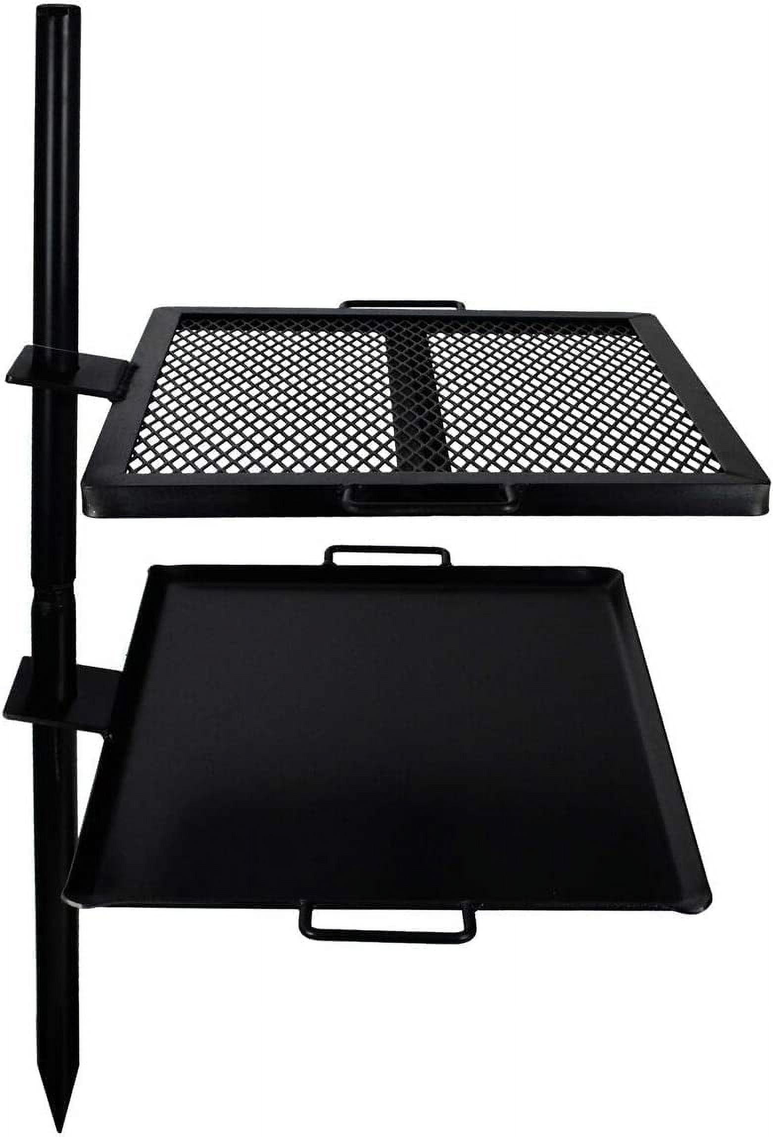 Fire Camping Grill & Skillet Combo – Portable Outdoor Campfire Cooking ...