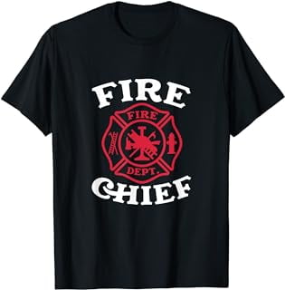 Fire Chief Fire Dept Firefighter Fireman Firefighting T-Shirt - Walmart.com