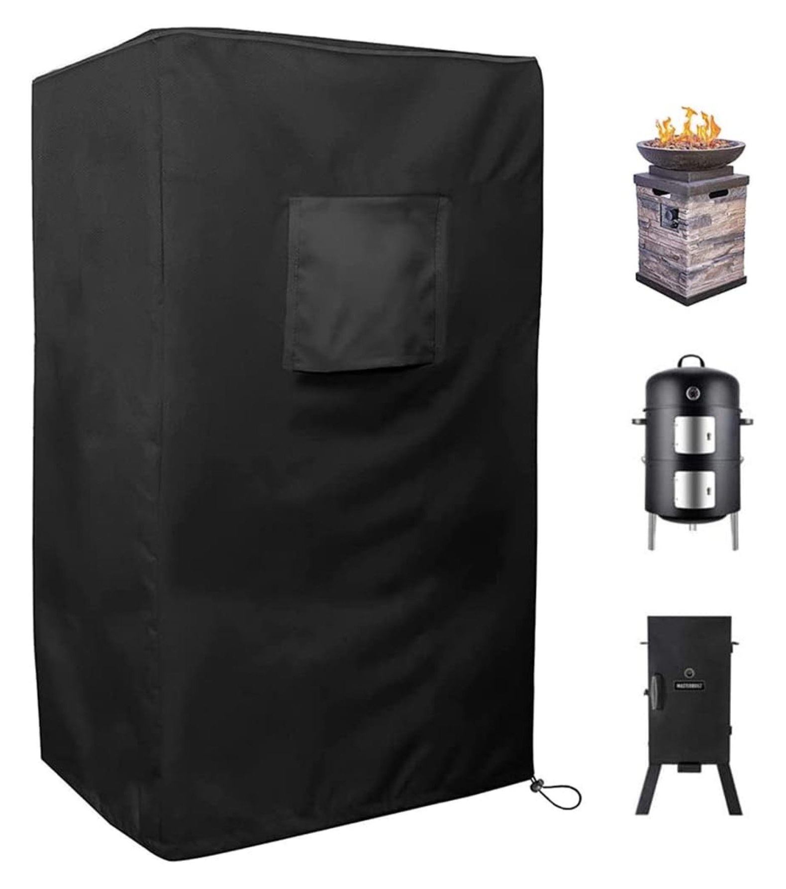 Fire Column Cover 32in Waterproof Outdoor Gas Propane Burning Fire Bowl ...