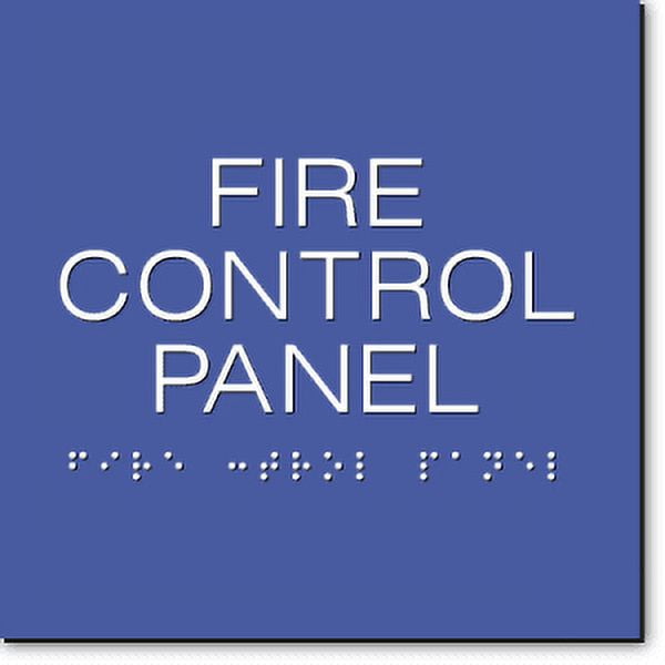 Fire Control Panel Sign-Blue / White (3 Units) - Walmart.com