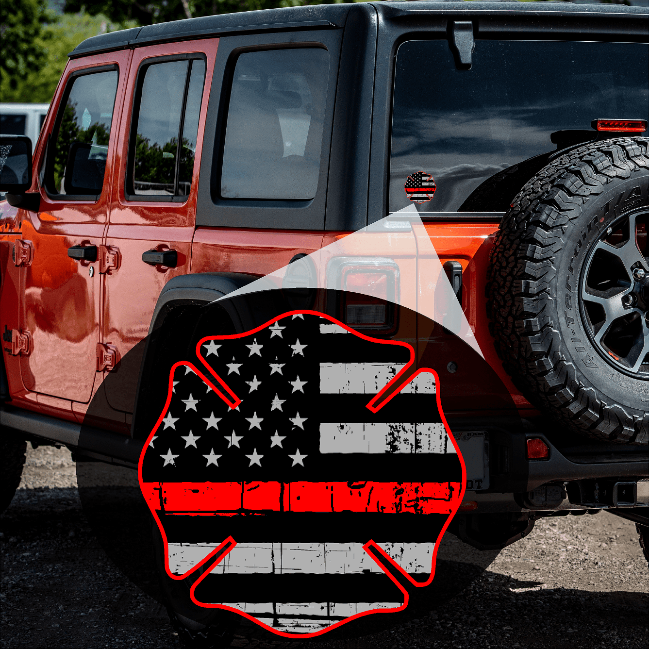 Fire Deparment Logo (T24) USA 4" Firefighter Vinyl Decal Sticker Car ...