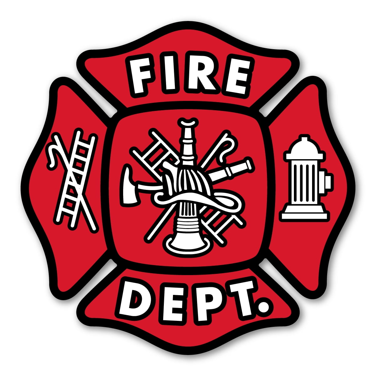 Fire Department Car Door Sign Magnet - Walmart.com