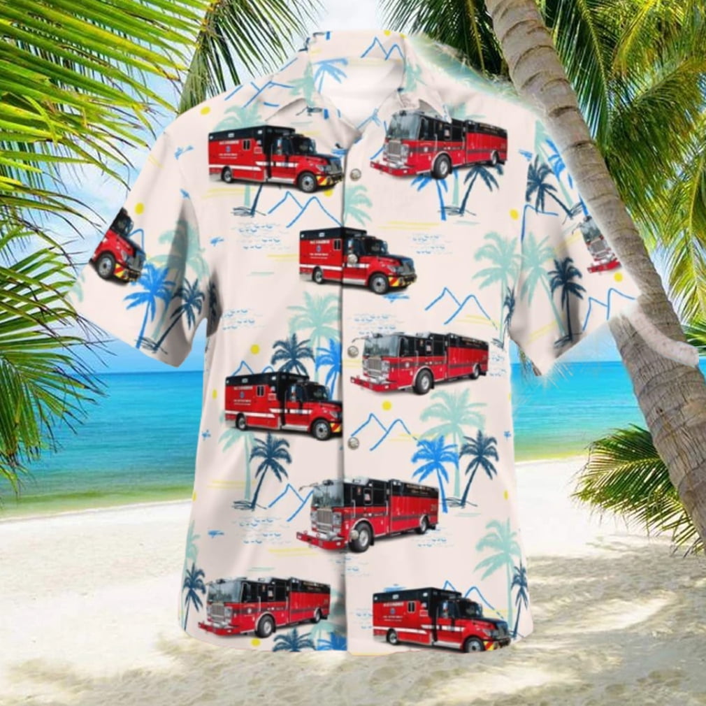 Fire Department City of Alexandria VA Hawaiian Shirt - Walmart.com