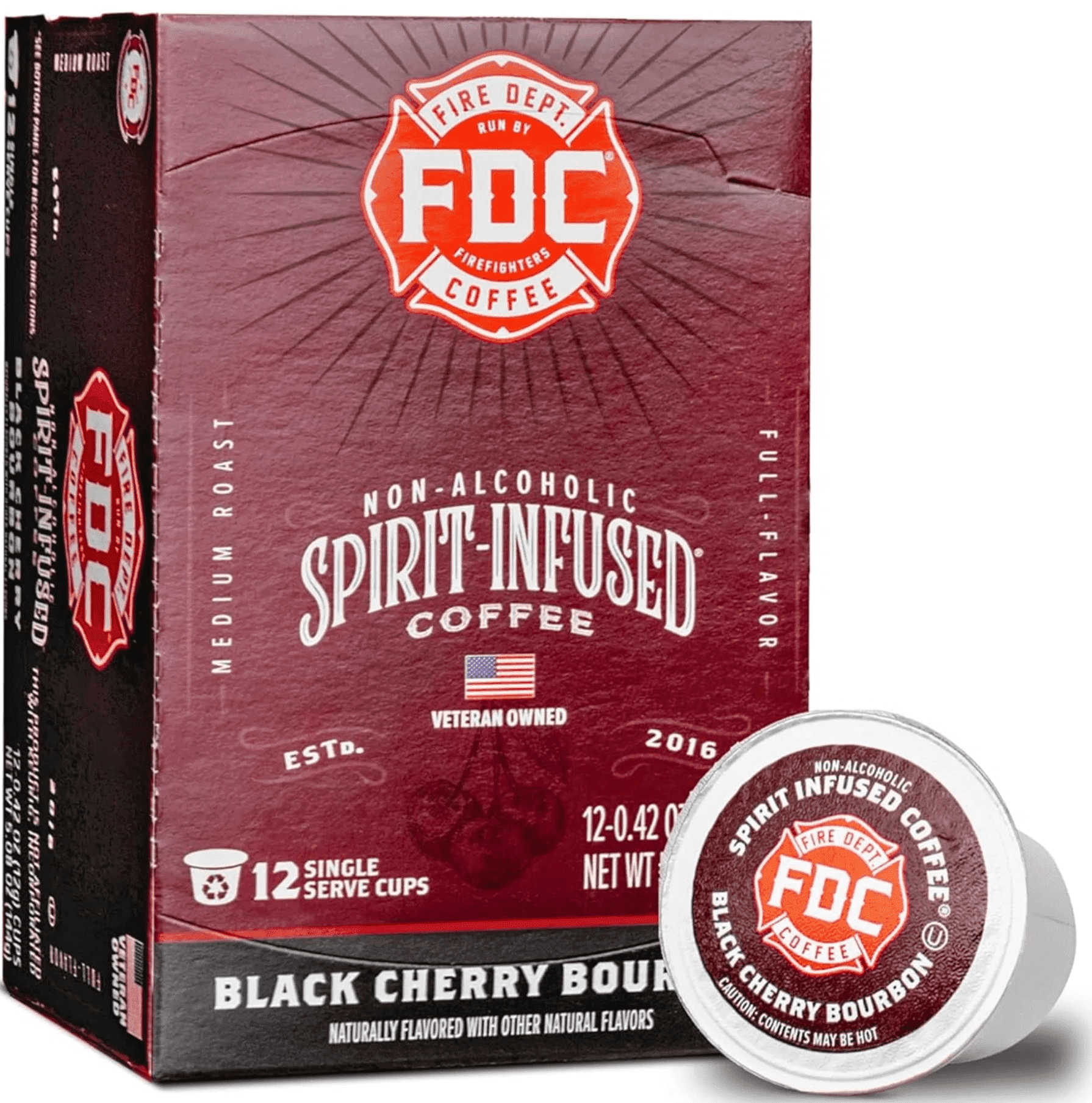 Fire Department Coffee Black Cherry Bourbon Infused Medium Roast ...