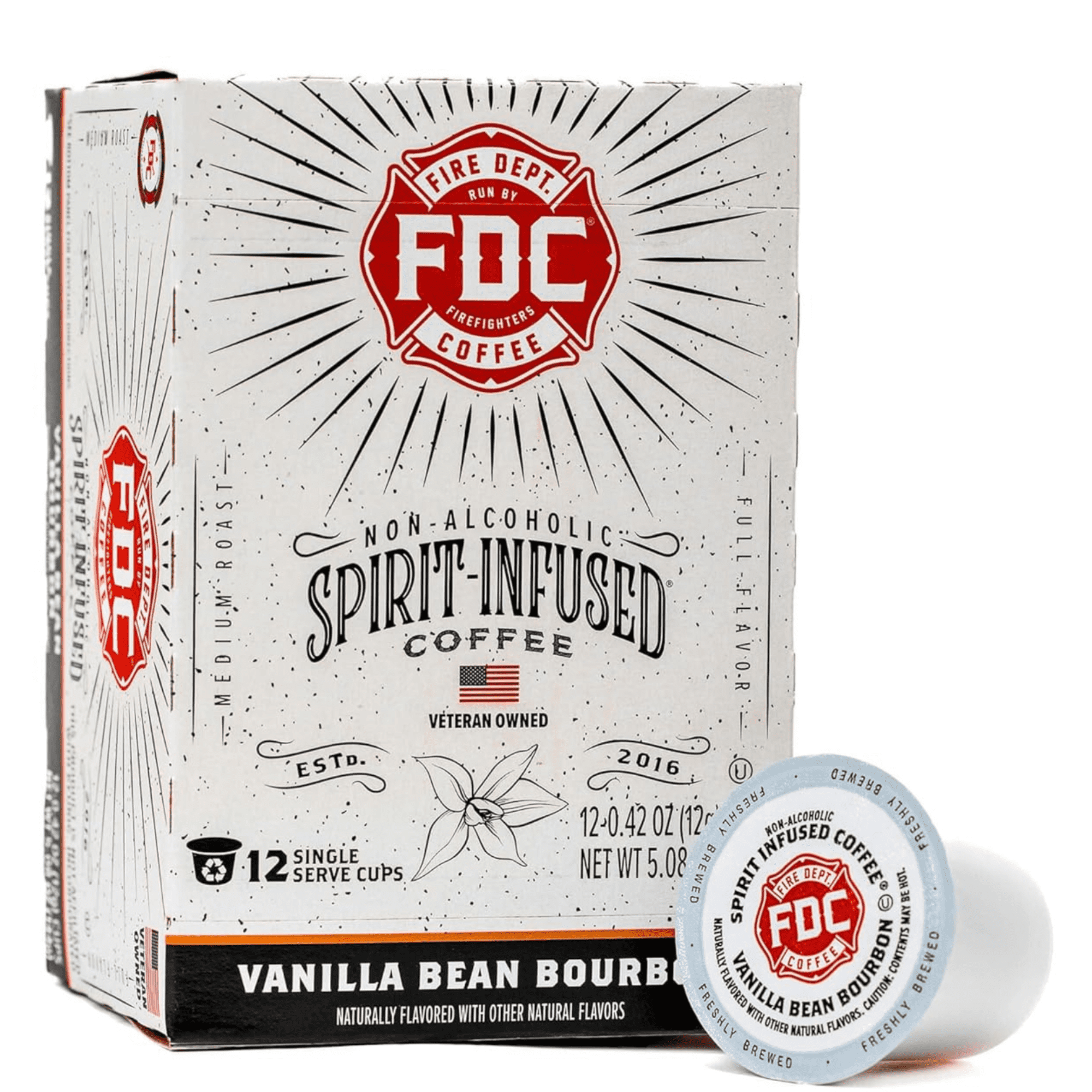 Fire Department Coffee Vanilla Bean Bourbon Infused Medium Roast ...