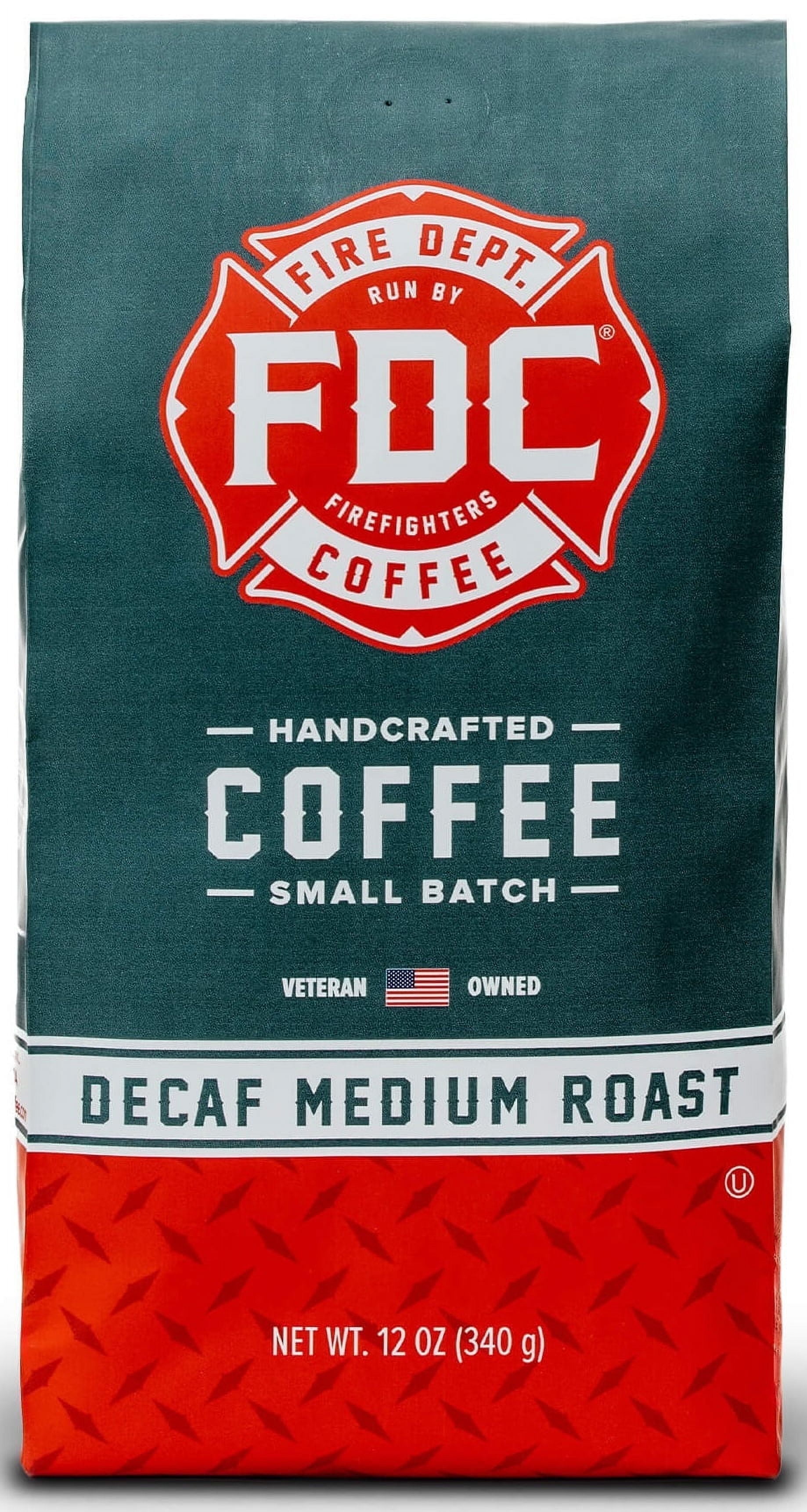 Fire Department Coffee, Decaffeinated Coffee, Premium Ground Decaf ...