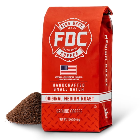 Fire Department Coffee, Ground Coffee, 12 oz, Original Medium Roast ...