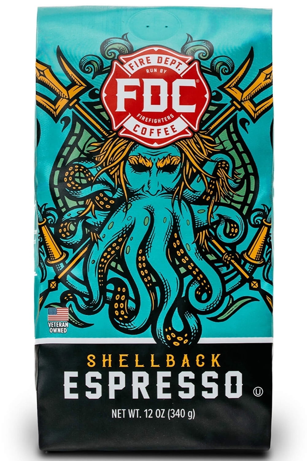 Fire Department Coffee Shellback Espresso Medium Roast 12 oz Coffee ...