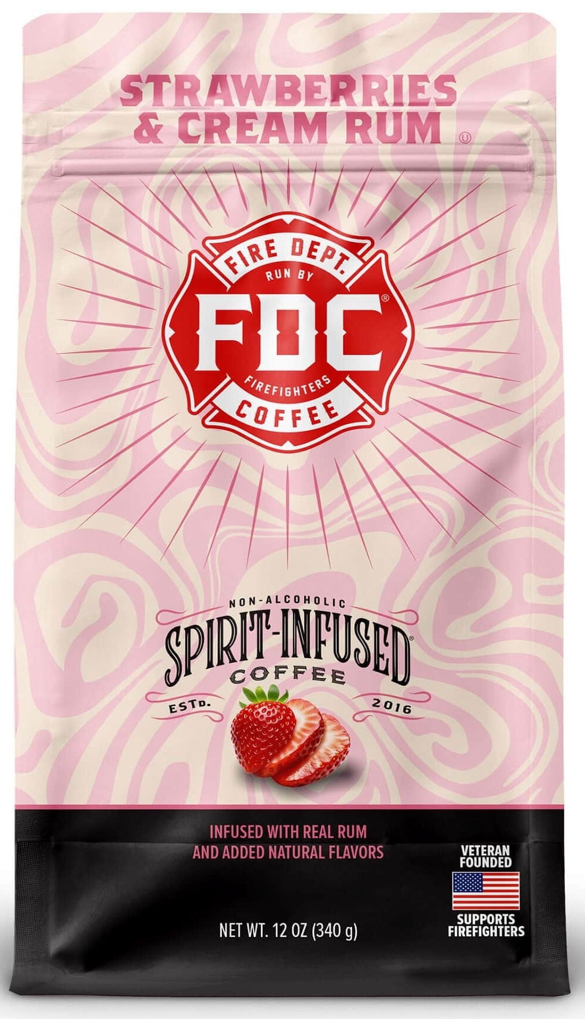 Fire Department Coffee, Strawberries & Cream Rum Infused, Premium ...