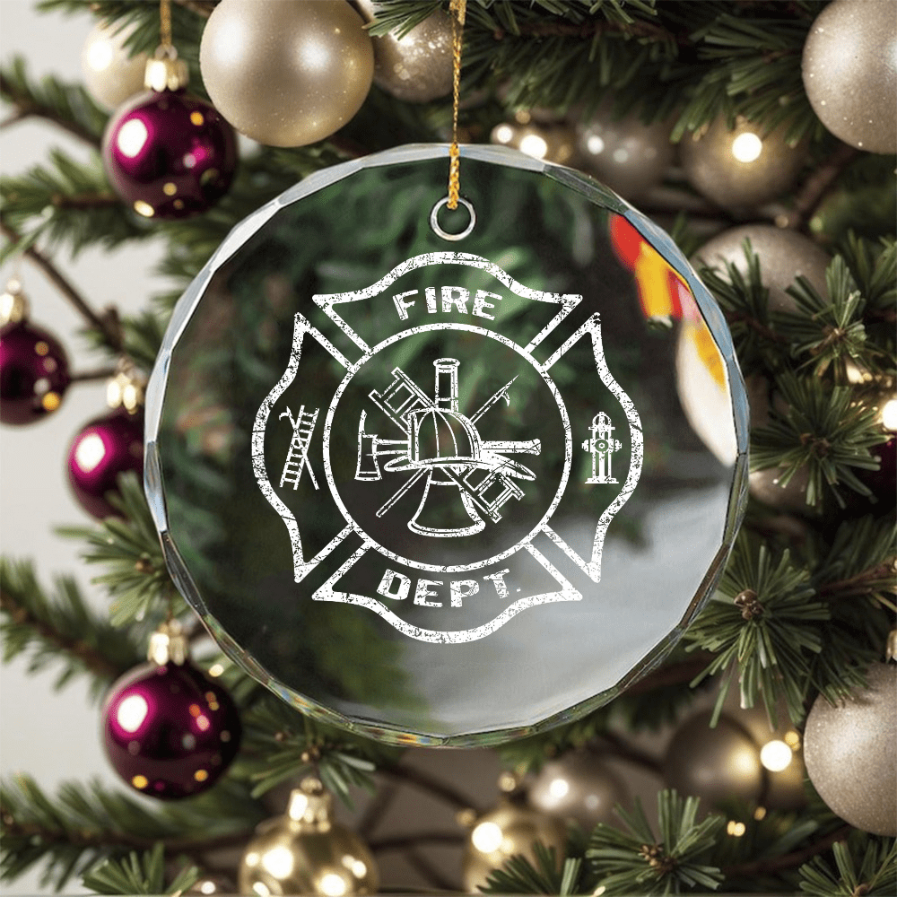 Fire Department Firefighter Uniform Fire Dept. Logo Ornament, Home ...