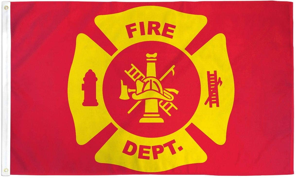 Fire Department Flag Firefighter Banner Pennant New Indoor Outdoor 3x5 ...