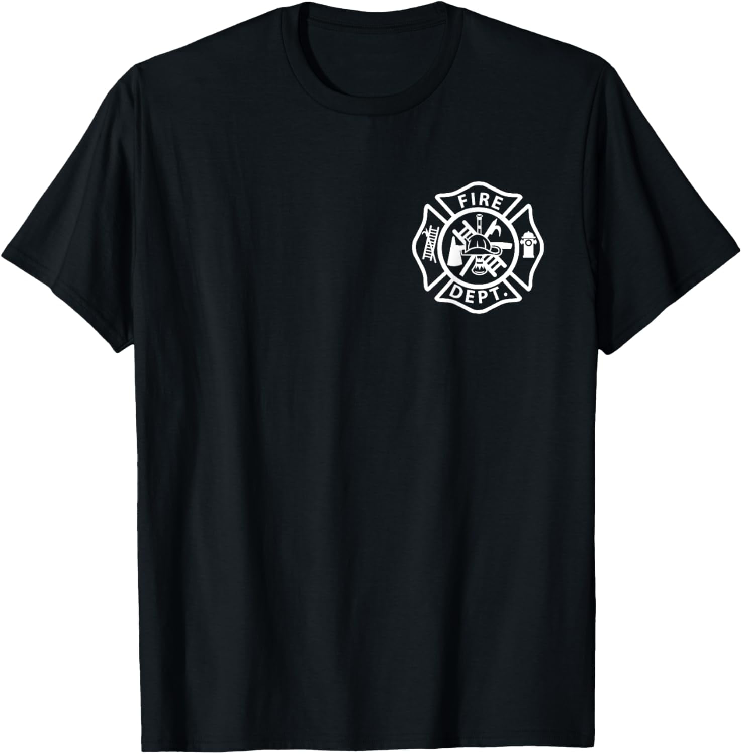 Fire Department Logo Uniform Fireman Symbol Firefighter Gear T-Shirt ...