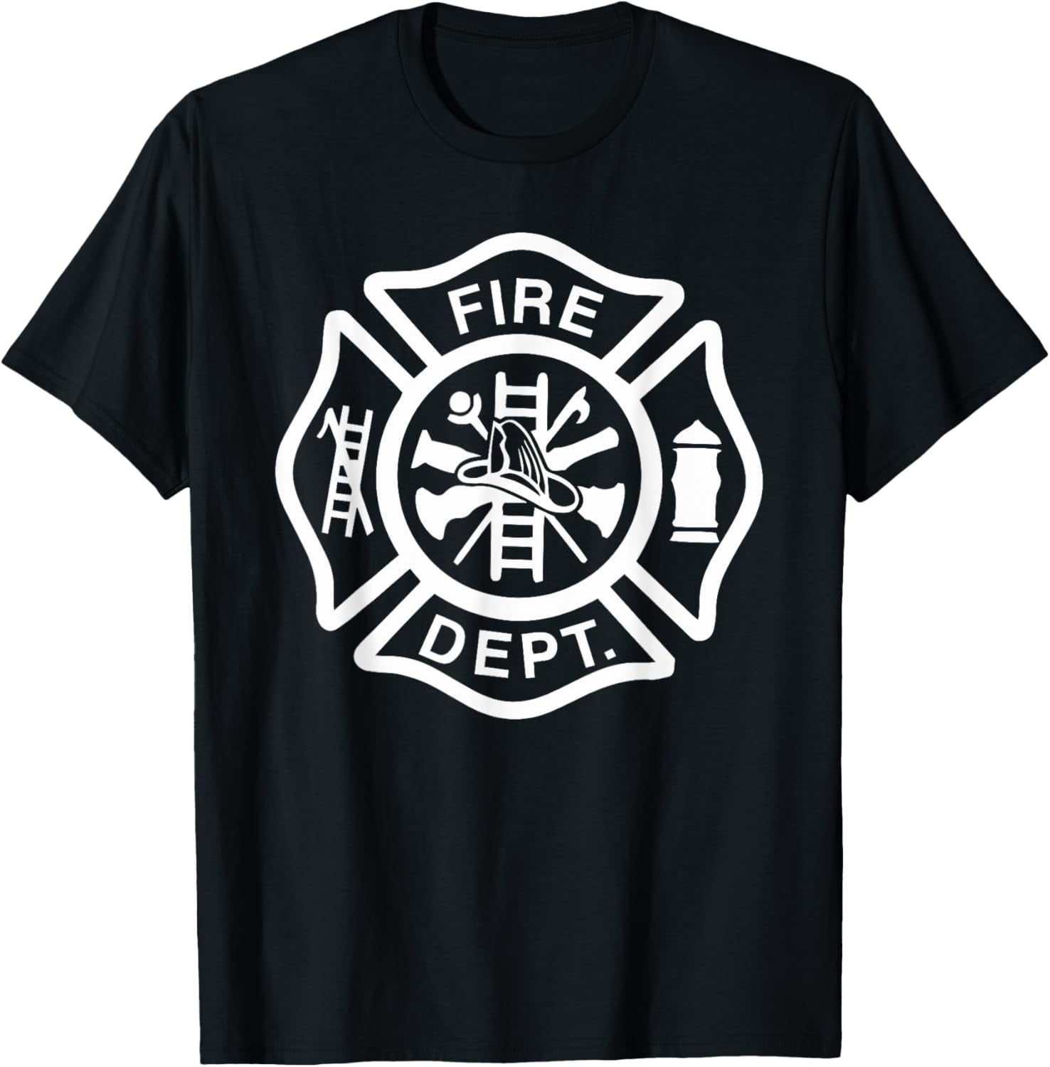 Fire Department Logo Uniform Fireman Symbol Firefighter Gear T-Shirt ...