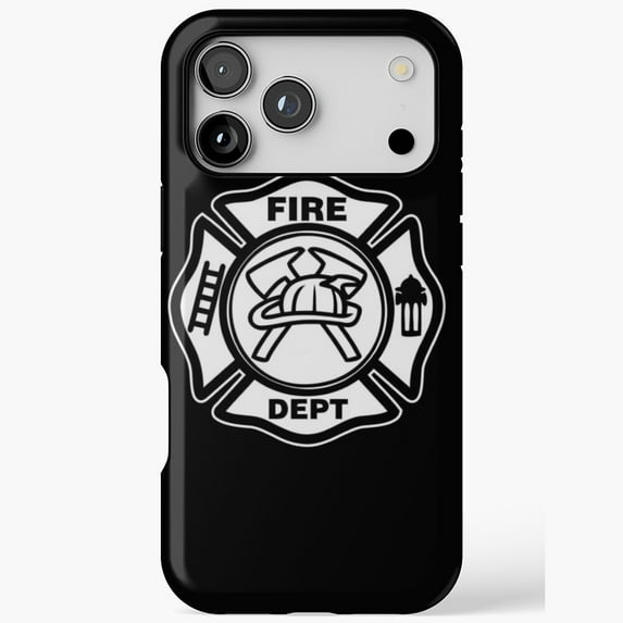 Fire Department Logo Uniform Symbol Art iPhone Case 17 to 11 Pro Max ...