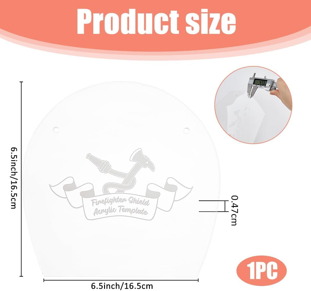 Fire Department Painting Stencil 16.5x16.5cm Reusable Acrylic Template ...