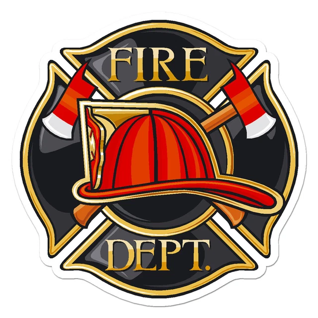 Fire Department Sticker Phone Decal Water Bottle Stickers Car Decals ...