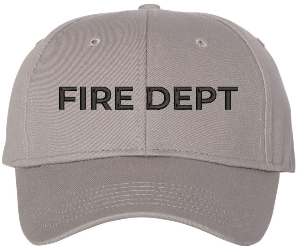 Fire Department Text Embroidered Baseball Cap | Fire Fighters Rescue ...