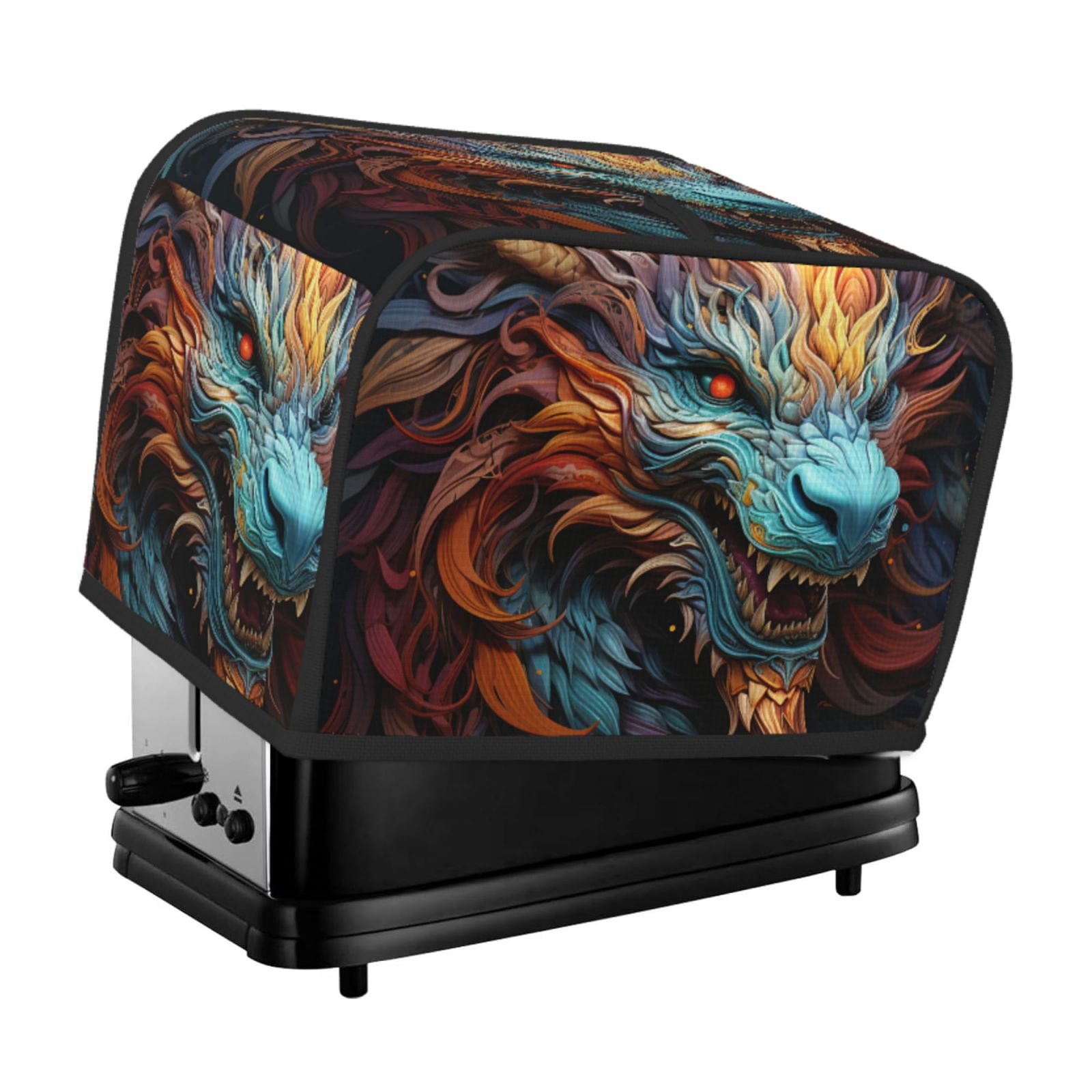 Fire Dragon Cool Art 2 Slice Toaster Cover Bread Maker Dust Protective ...