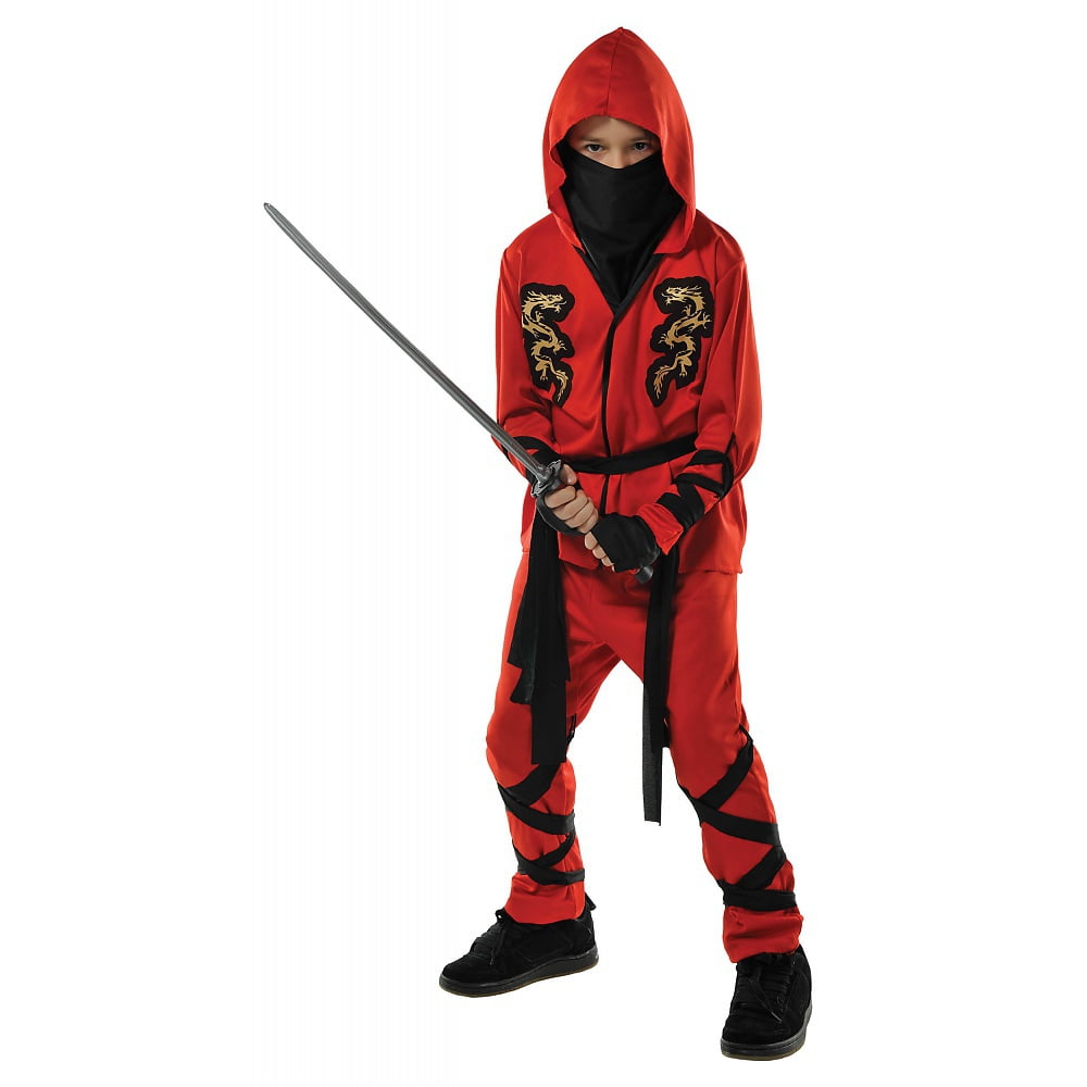Fire Dragon Ninja Child Costume - X-Large - Walmart.com