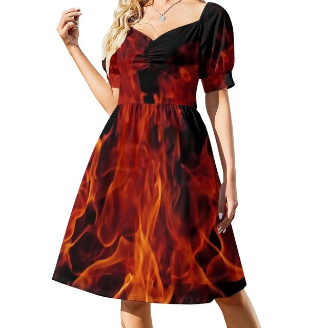 Fire Dress summer outfits for women 2024 Long dress - Walmart.com