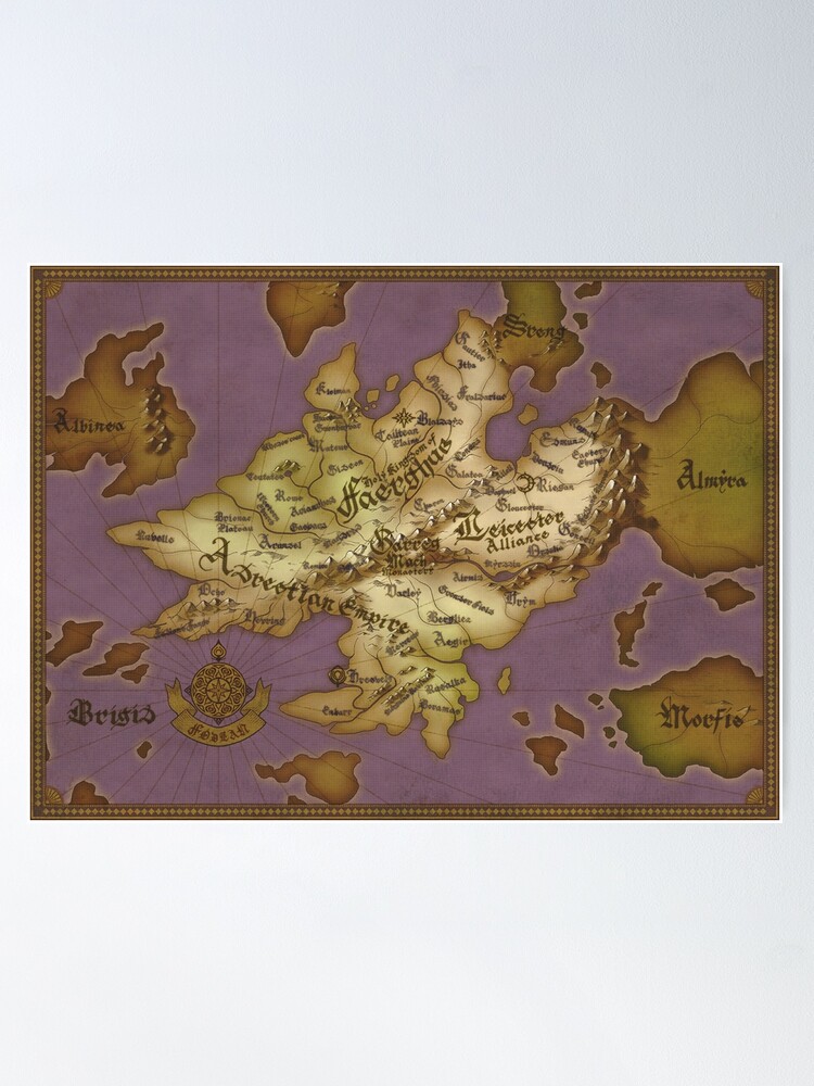 Fire Emblem Fodlan Map Poster - Walmart.com