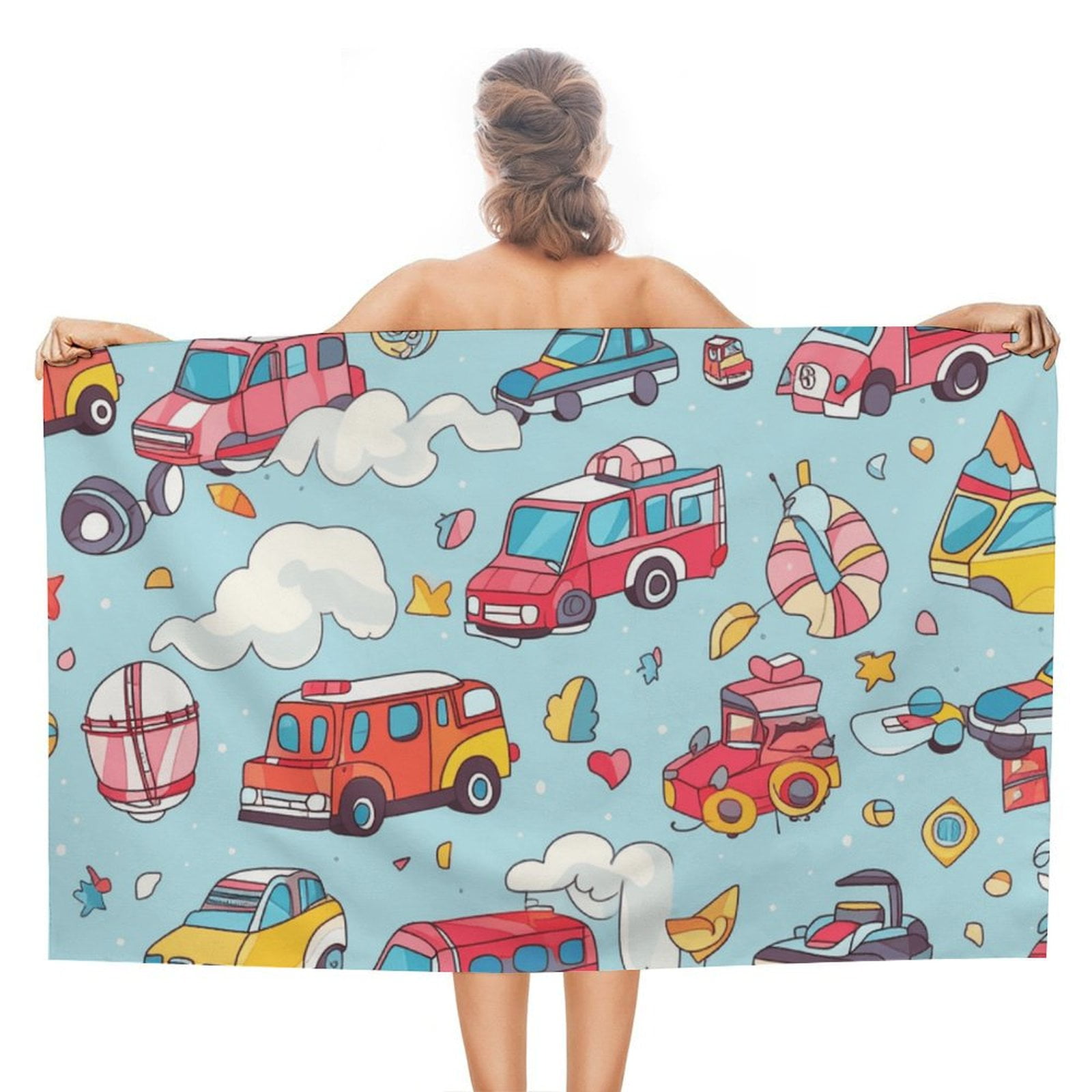 Fire Engine Car Truck Beach Towel – with A Unique Design, Extra Large ...