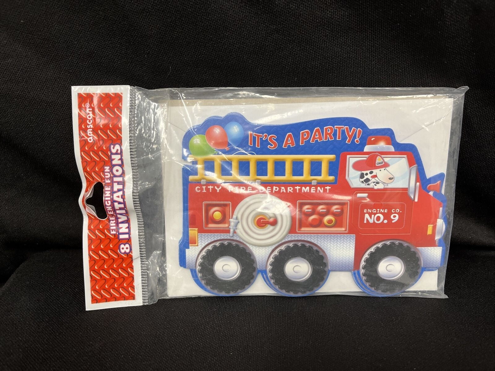 Amscan Fire Engine Fun Birthday Party Invitations 8ct - Walmart.com