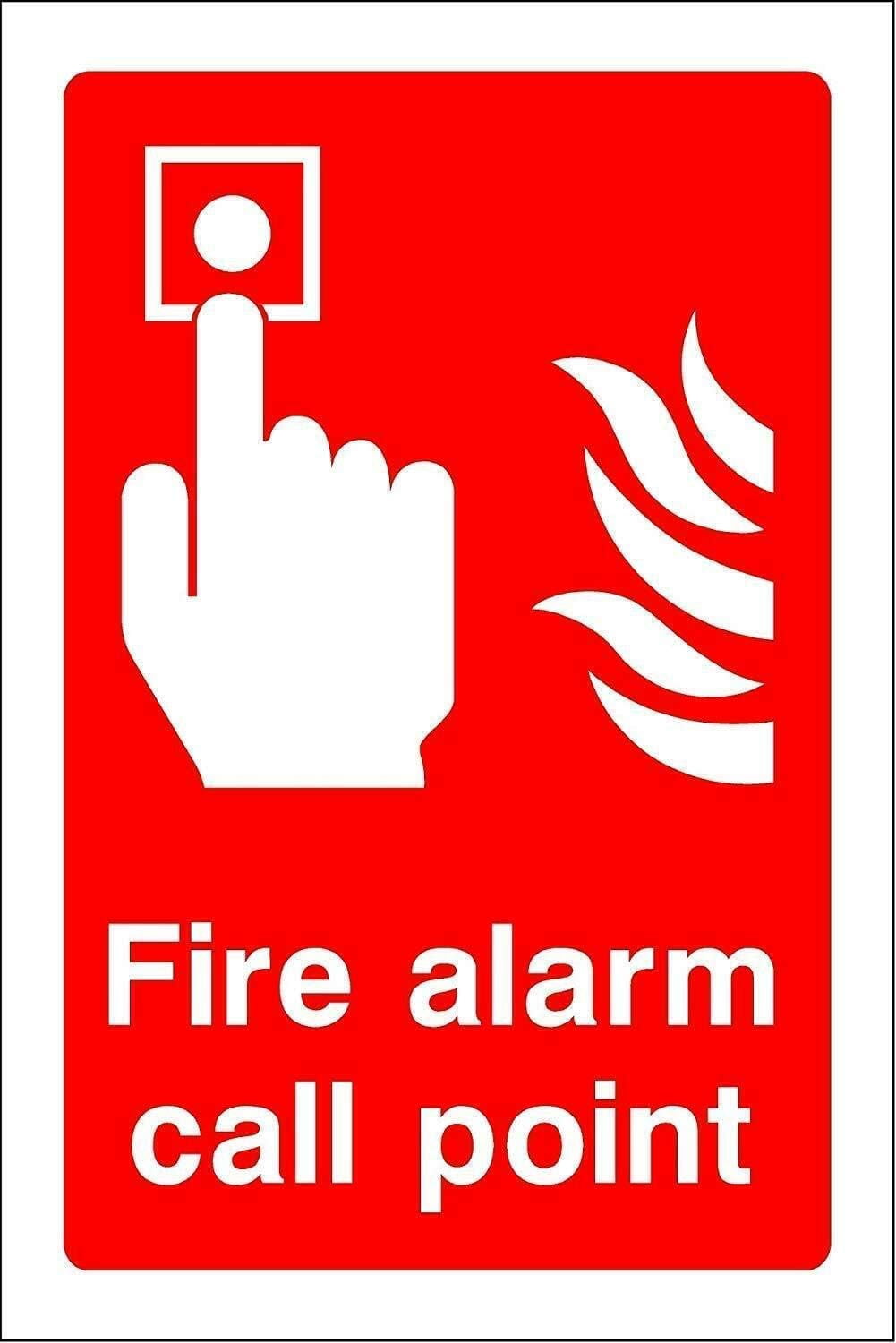Fire Equipment Sign - Fire Alarm Call Point - Safety Sign in Tin Metal ...