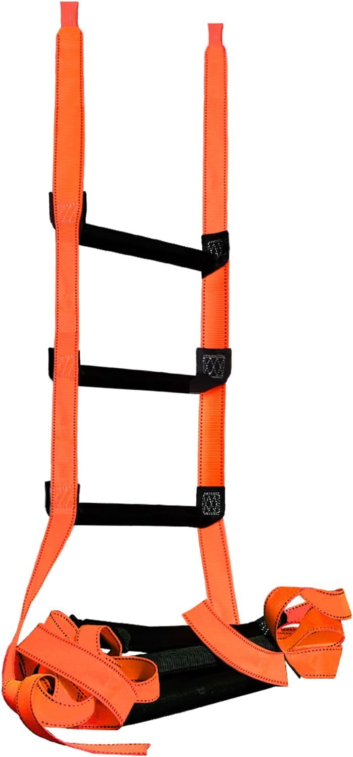 Fire Escape Ladder, 16.5 Feet Portable Safety Rope Ladder with 2 Hooks ...