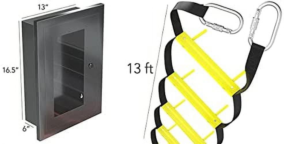 Fire Escape Ladder 2 Story 13ft - Fire Ladder Include Aluminum Box ...