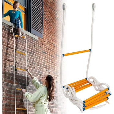 Fire Escape Ladder 8 m 3 Story | Rope Ladder Fire Escape for Homes 3rd ...