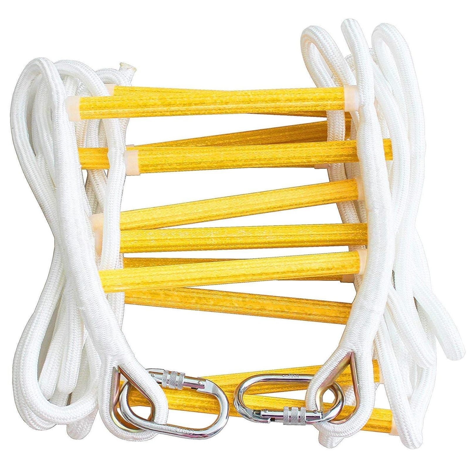 Fire Escape Ladder 2 Story 16ft Flame Resistant Safety Rope Ladder ...