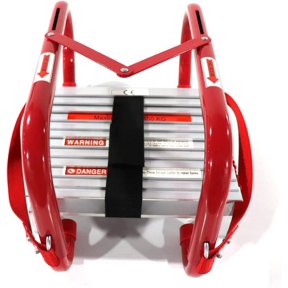 ISOP Emergency Fire Escape Rope Ladder 2 Story 16ft with Carabiners ...