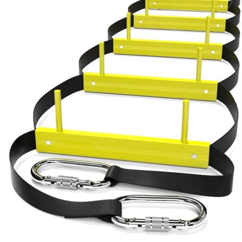 Fire Escape Ladder 3 Story 25ft (8m) - Rope Ladder for Fire Escape in ...