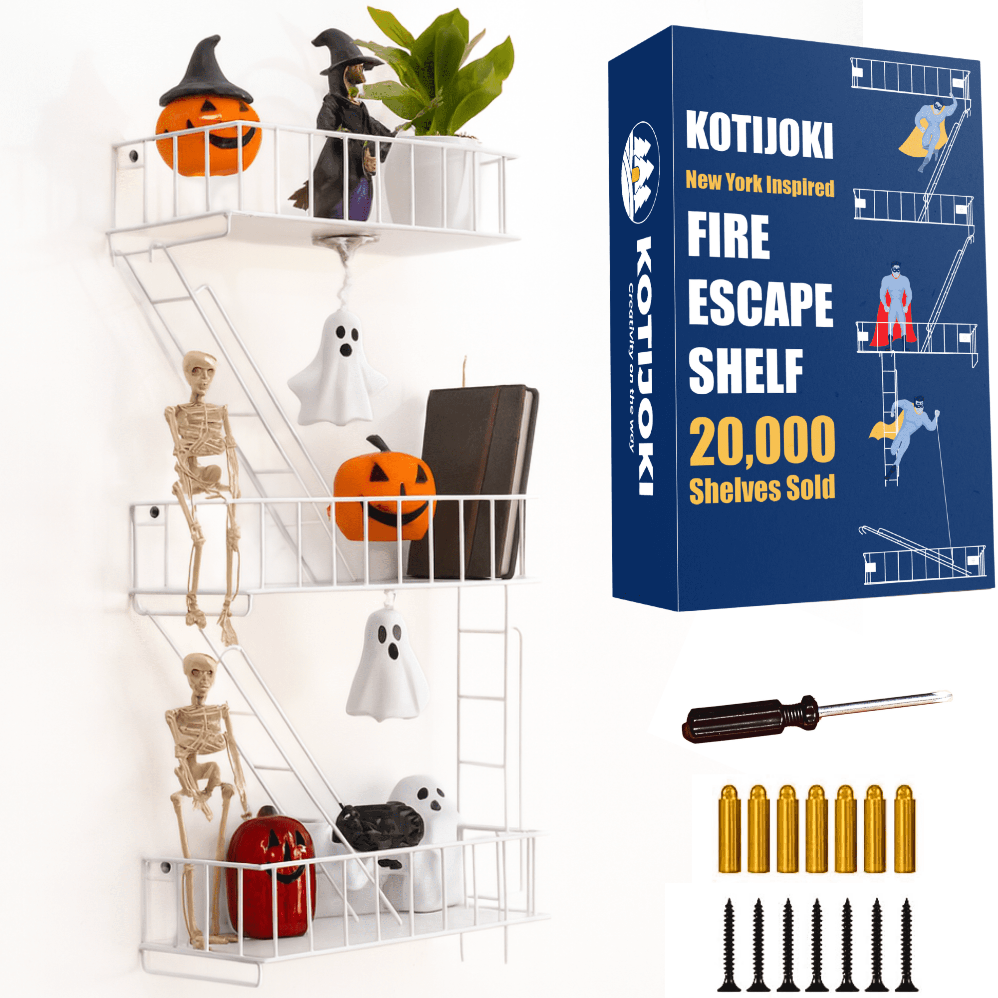 Fire Escape Wall Shelf – New York Decorative Floating Shelf – Wall Art ...