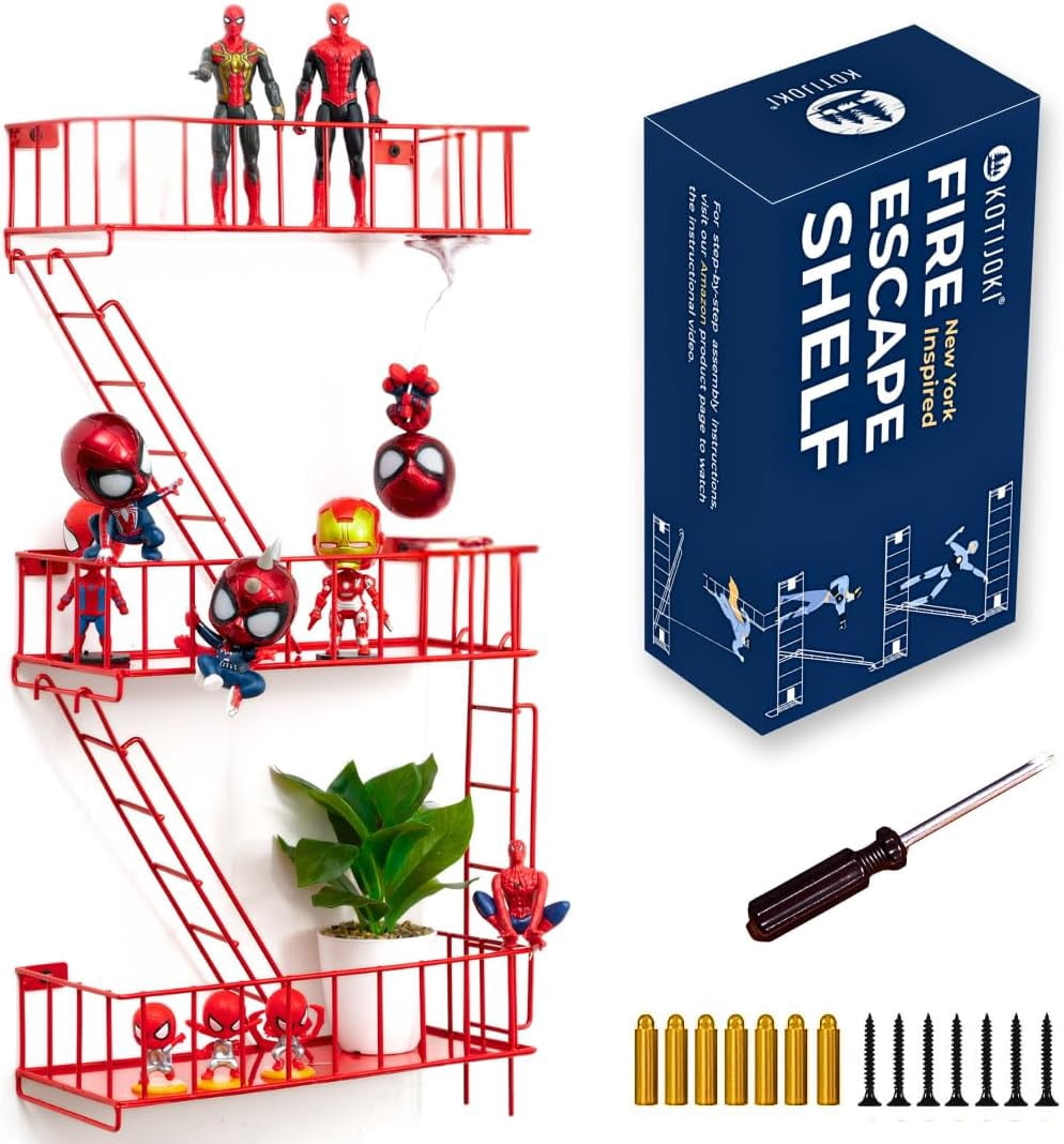 Fire Escape Wall Shelf - New York Metal Decorative Shelf with ...