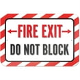 Fire Exit Do Not Block Sign - Walmart.com