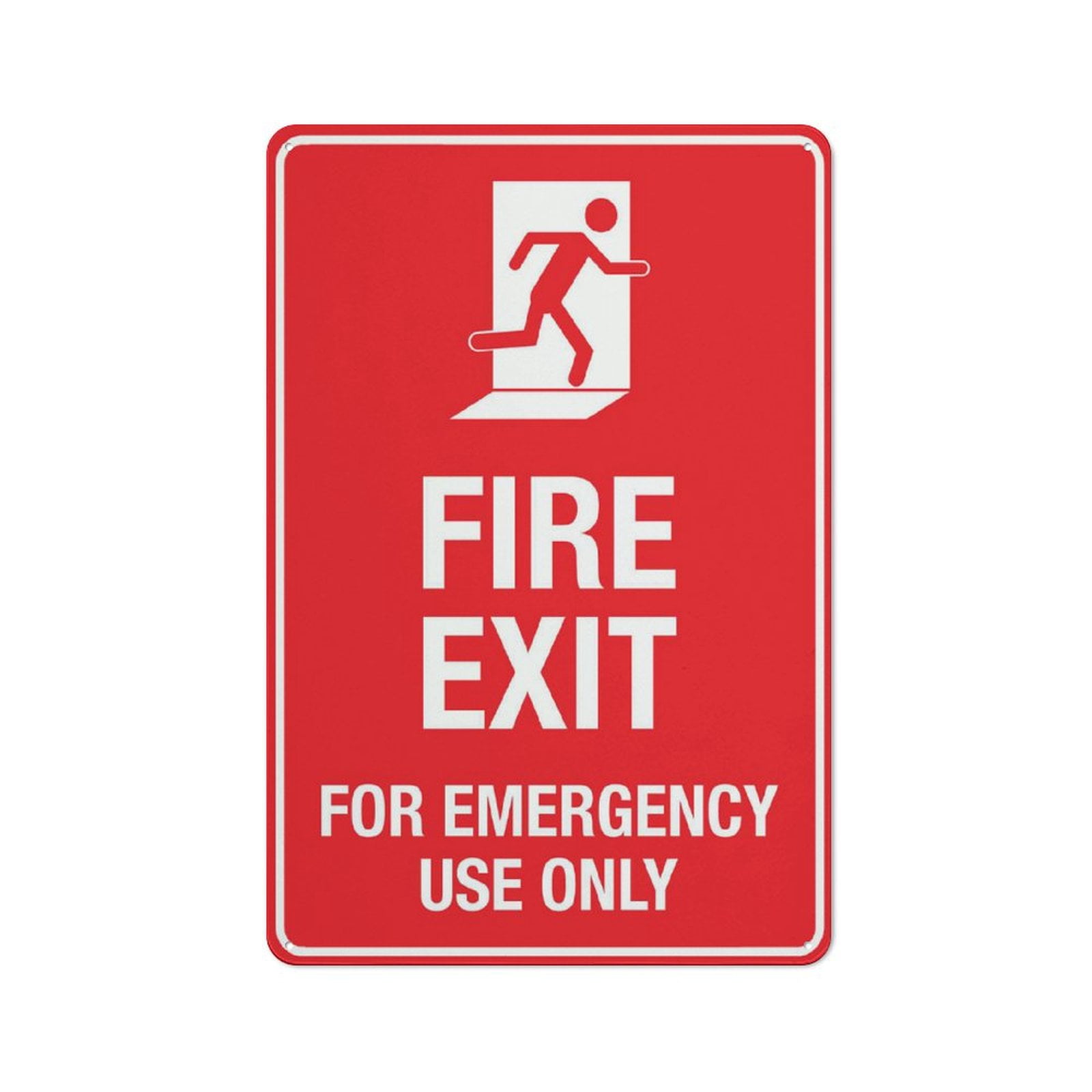 Fire Exit For Emergency Use Only Sign Outdoor Signs Aluminum 12X8 Inch ...