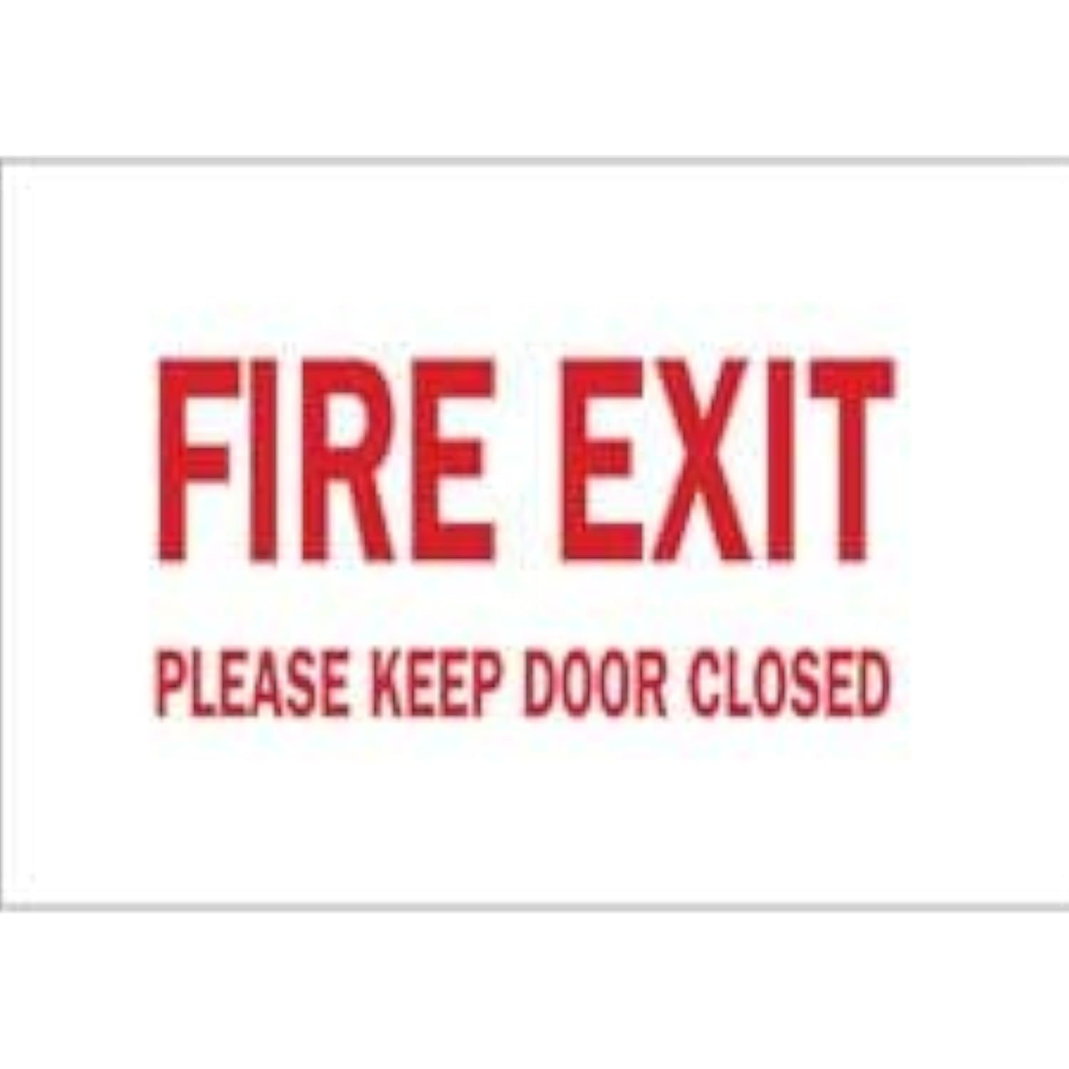 Fire Exit - Please Keep Door Closed Sign - Security and Admittance Sign ...