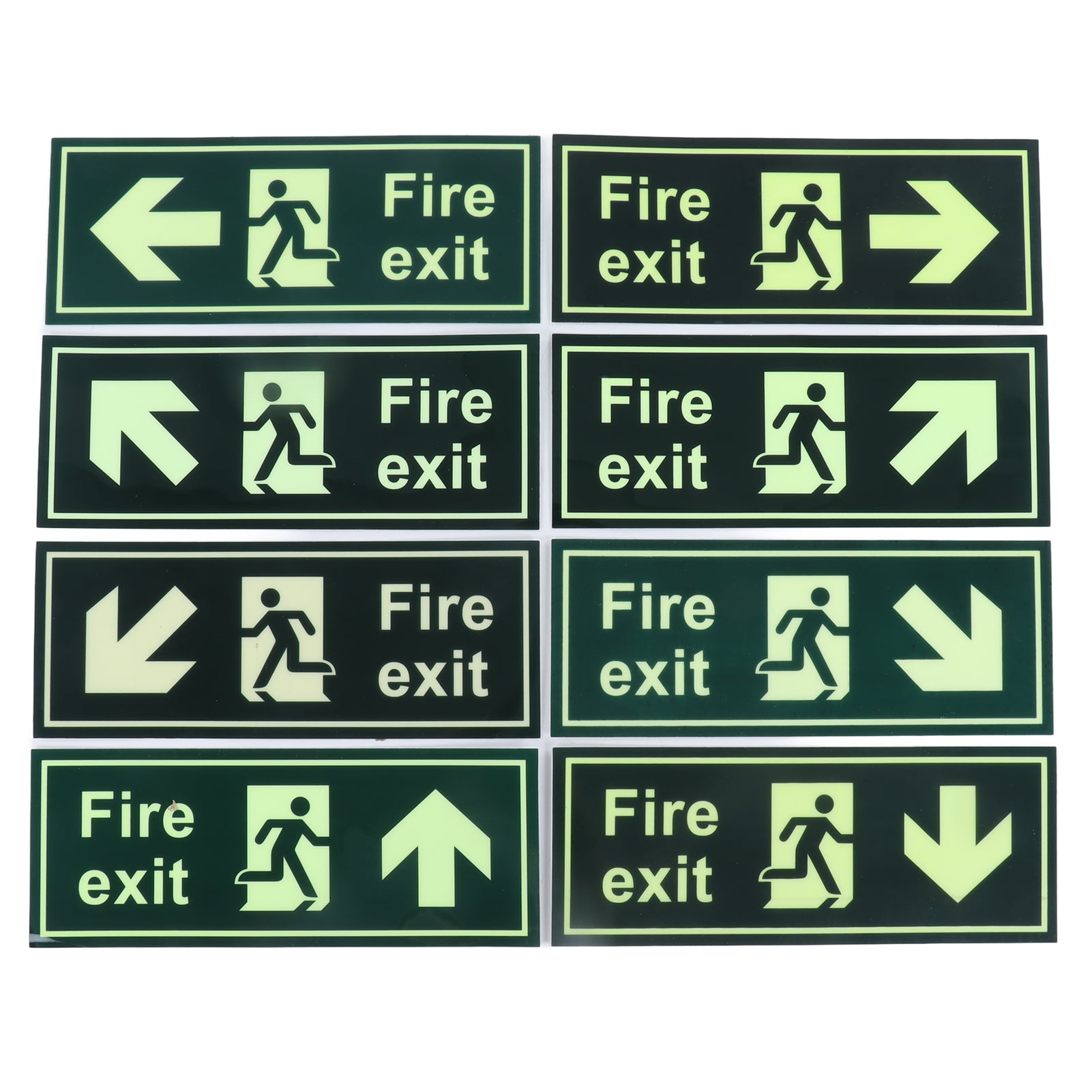 Fire Exit Sign Non Toxic Tasteless Environmentally Friendly Luminous ...
