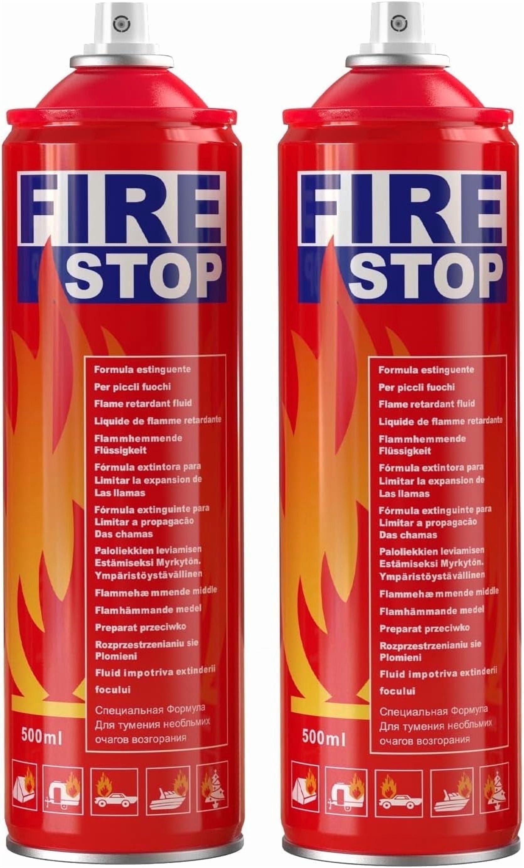 Ougist Fire Extinguisher 2-Pack, Class A B C K Aerosol Spray, 8-in-1 ...