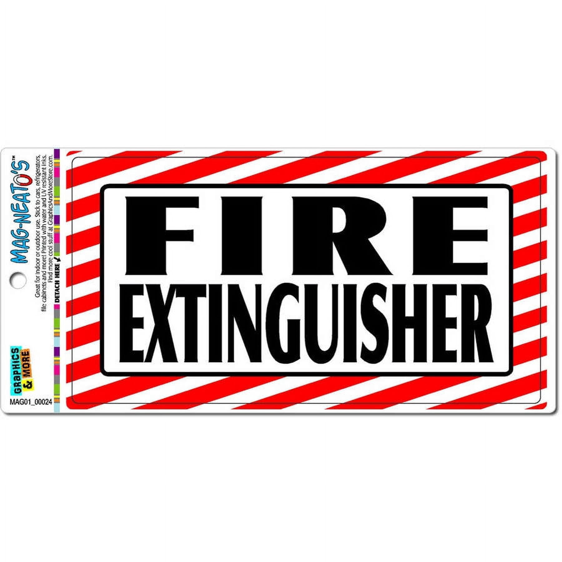 Fire Extinguisher Business Sign Automotive Car Refrigerator Locker ...