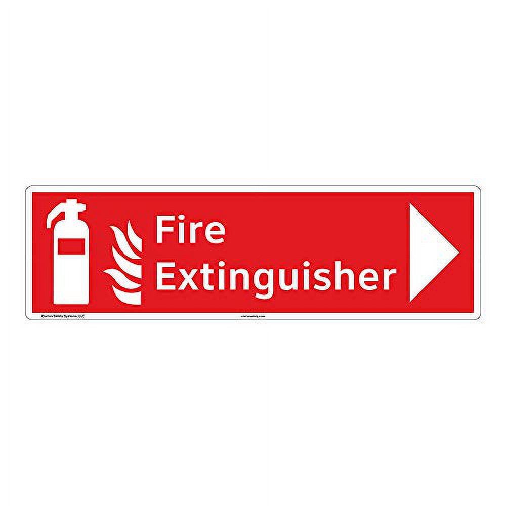 Fire Extinguisher Sign (F1002-)|Plastic 17" X 5" |ANSI Signs|Sign for ...