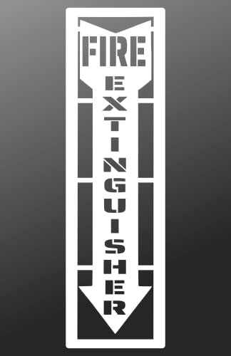 Fire Extinguisher Sign Spray Paint Airbrush Stencil - Mylar Reusable ...