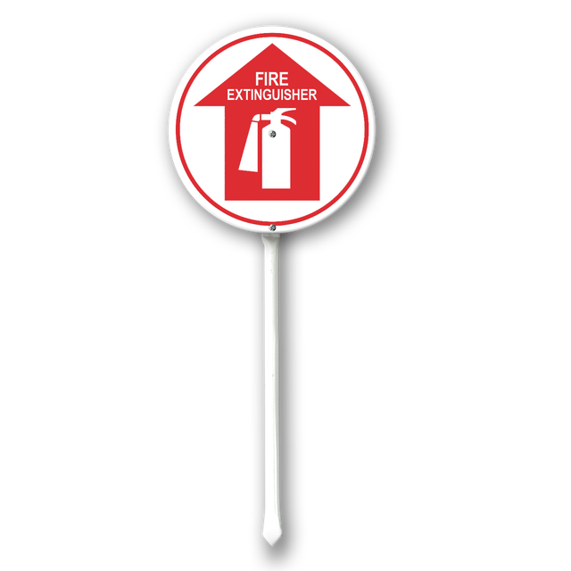 Fire Extinguisher Sign Yard Stake Outdoor,Aluminum,Metal Stakes ...