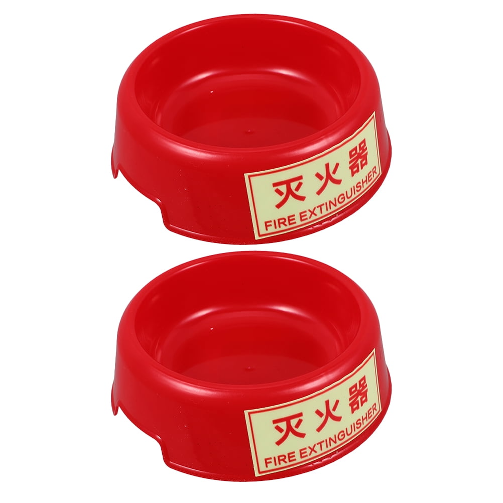 Fire Extinguisher Stand Base Fluorescence Plastic Floor Stand Red Fire ...
