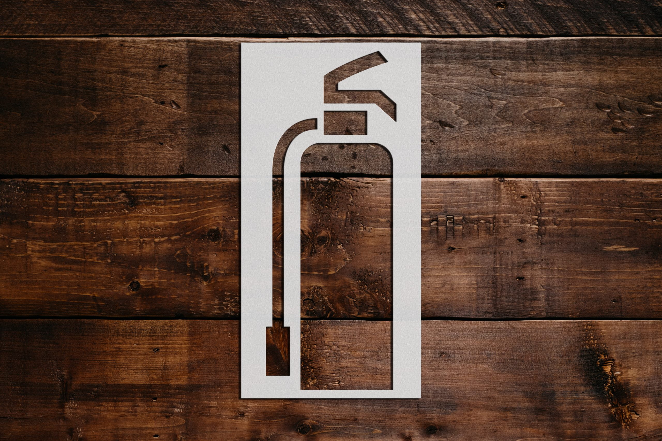 Fire Extinguisher Stencil - Art and Wall Stencil (30"x90") - Walmart.com